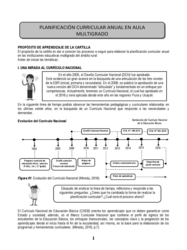 Planificacion Curricular Anual Multigrado | PDF | Plan de estudios ...