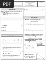 Contrôle de Mathématiques 2AC Semestre 2 | PDF | Géométrie | Formes ...
