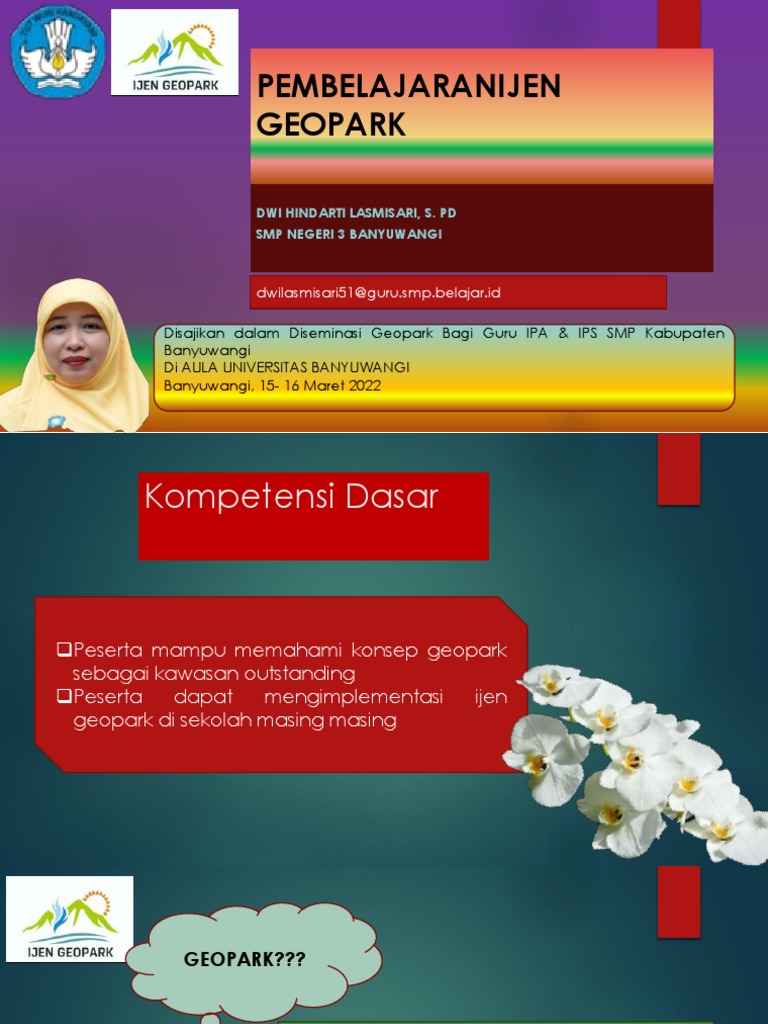 Ijen Geopark Goes To School | PDF
