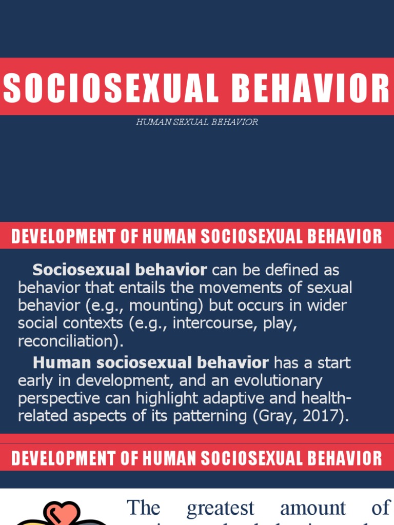 Sociosexual Behavior Pdf Sexual Intercourse Human Sexual Activity