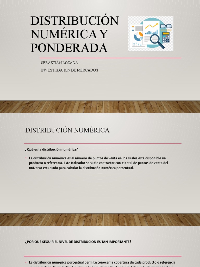 Distribución Numérica y Ponderada | PDF