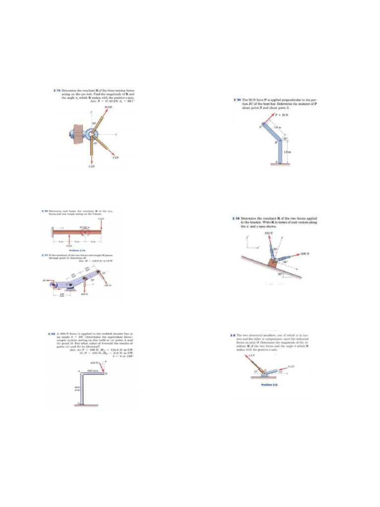 Mechanics Worksheet | PDF