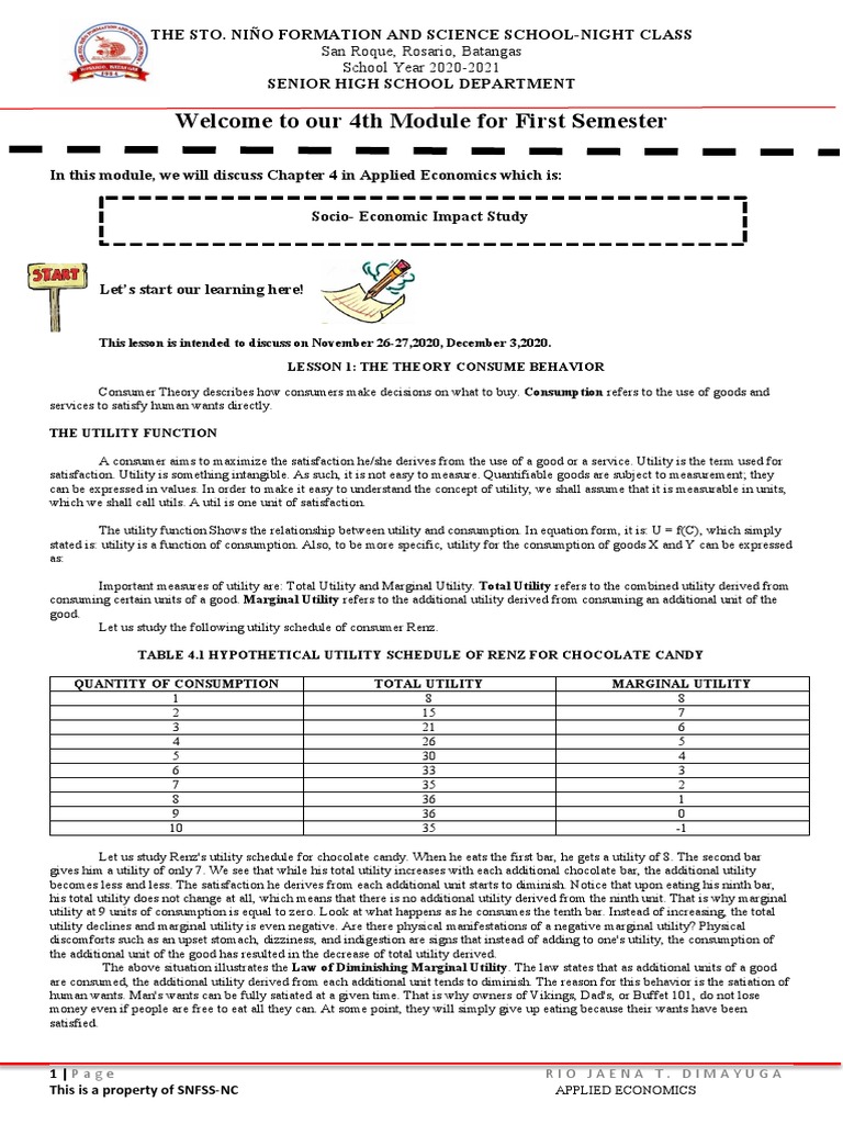 Understanding Consumer Behavior in Economics | PDF | Utility | Employment