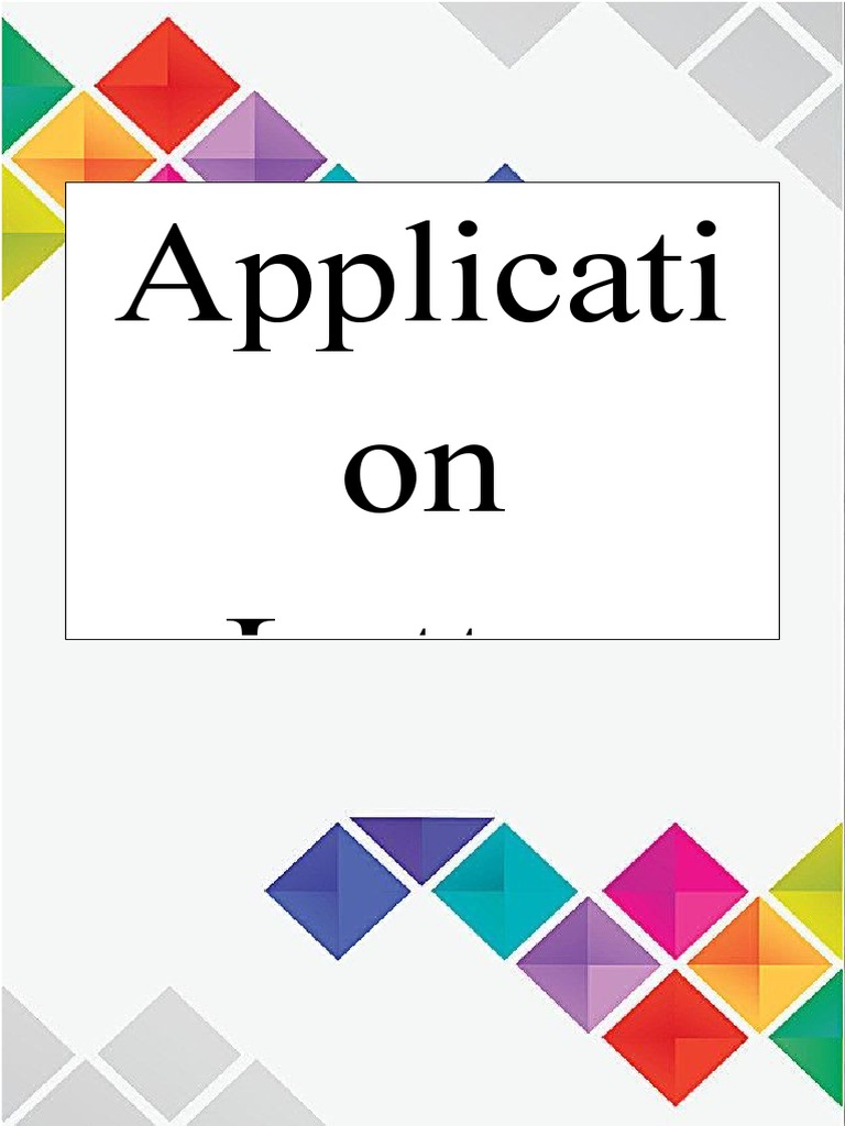 FRONT PAGES DepED Application | PDF