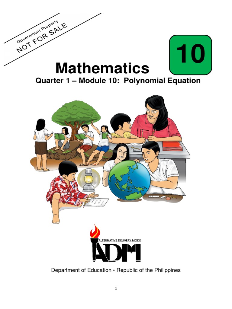 Mathematics: Quarter 1 - Module 10: Polynomial Equation | PDF ...