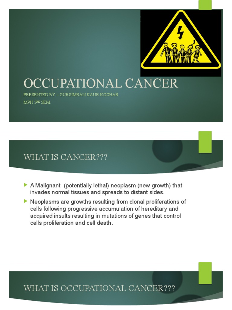 Occupational Cancer | PDF | Cancer | Carcinogen