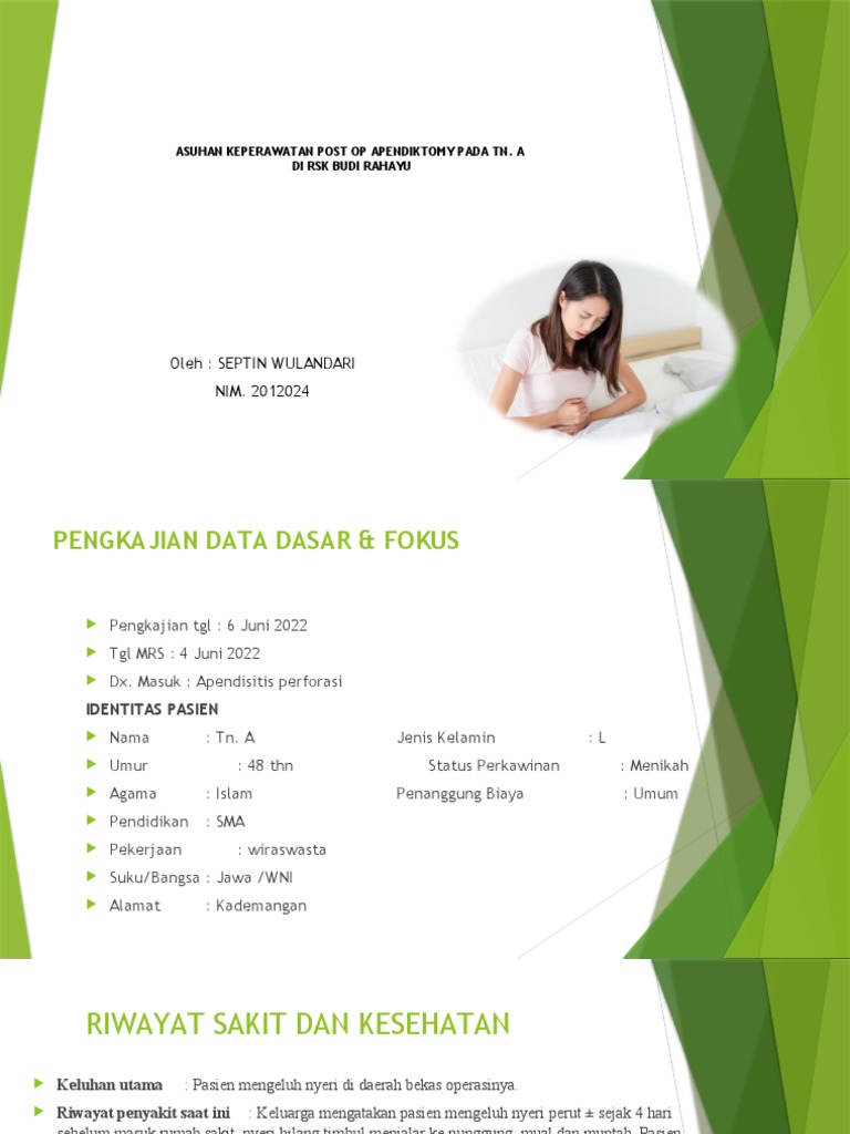 PP KMB Post Op Apendiktomi | PDF