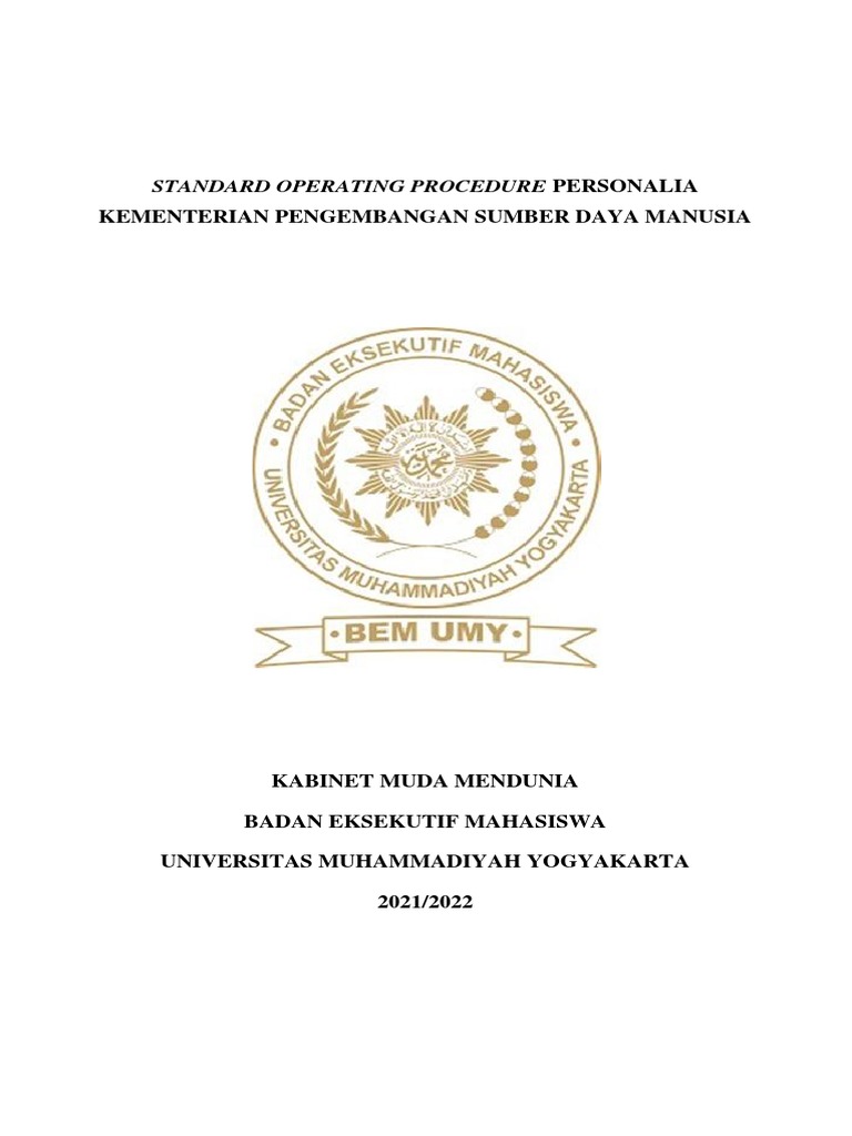 SOP Personalia. 1 | PDF