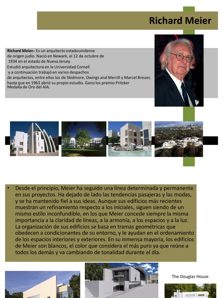 Richard Meier: Arquitectura y Premios | PDF | Religión y creencia