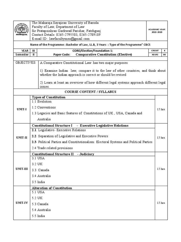 Comparative Constitution Elective | PDF | Constitution | Government