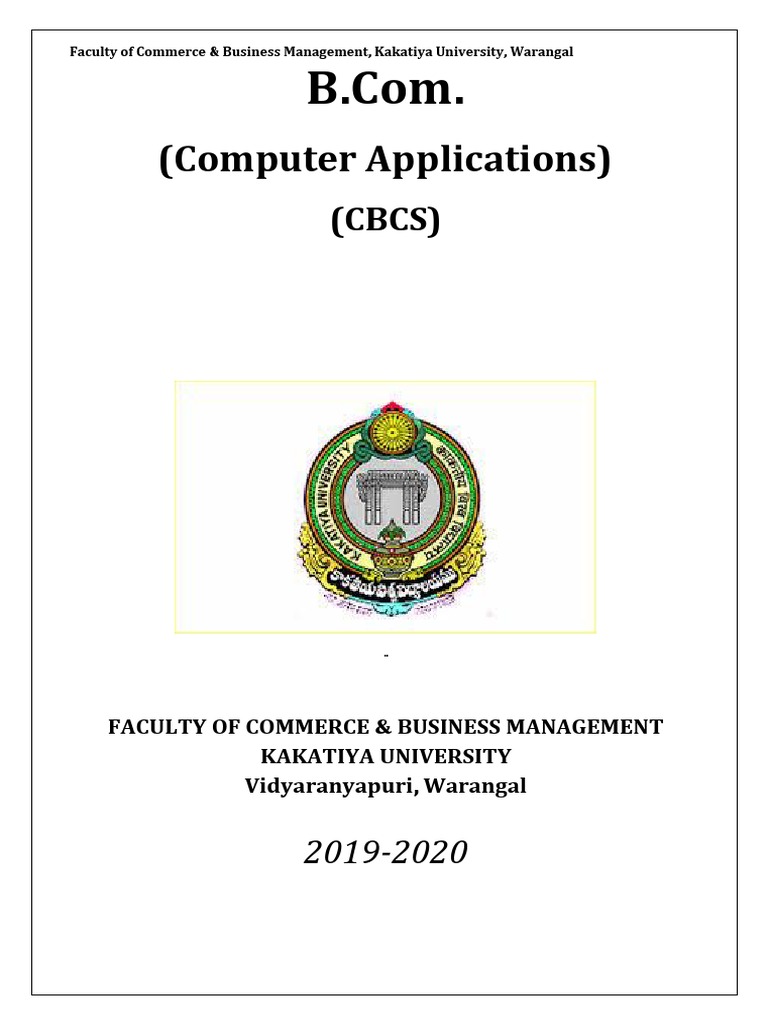 BCom Computer Applications II Sem | PDF | Method (Computer Programming) | Object Oriented ...