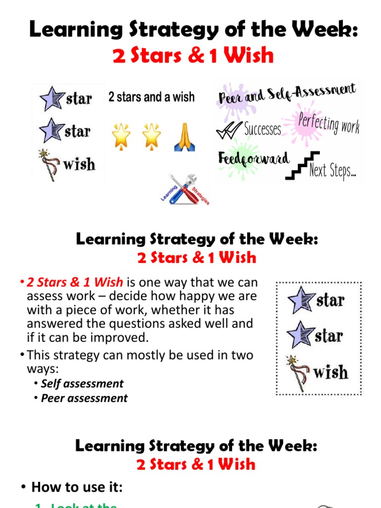 2 Stars & 1 Wish: Learning Strategy of The Week | PDF | Education ...