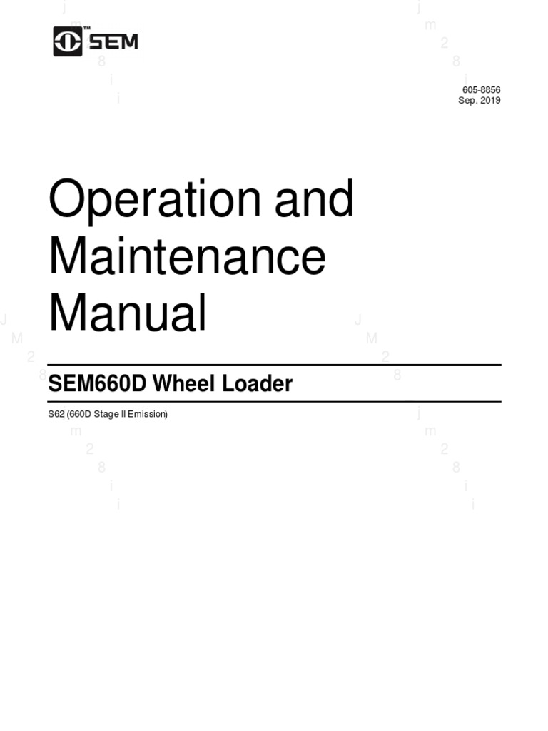 SEM 660D T2 Operation Maintenance Manual-V1-20181119_EN ...