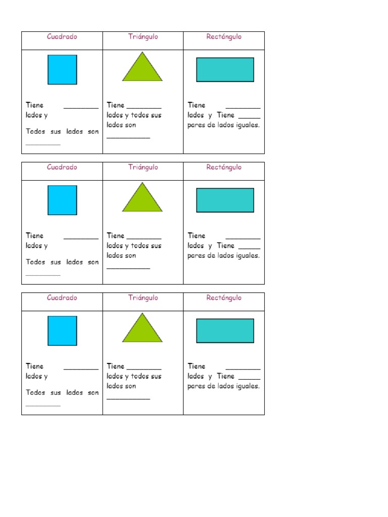 Plantilla de Triángulos | PDF