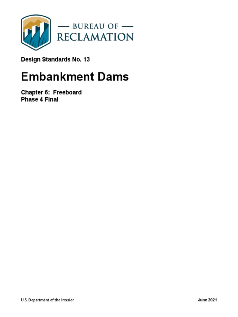 Embankment Dams: Design Standards No. 13 | PDF | Dam | Reservoir