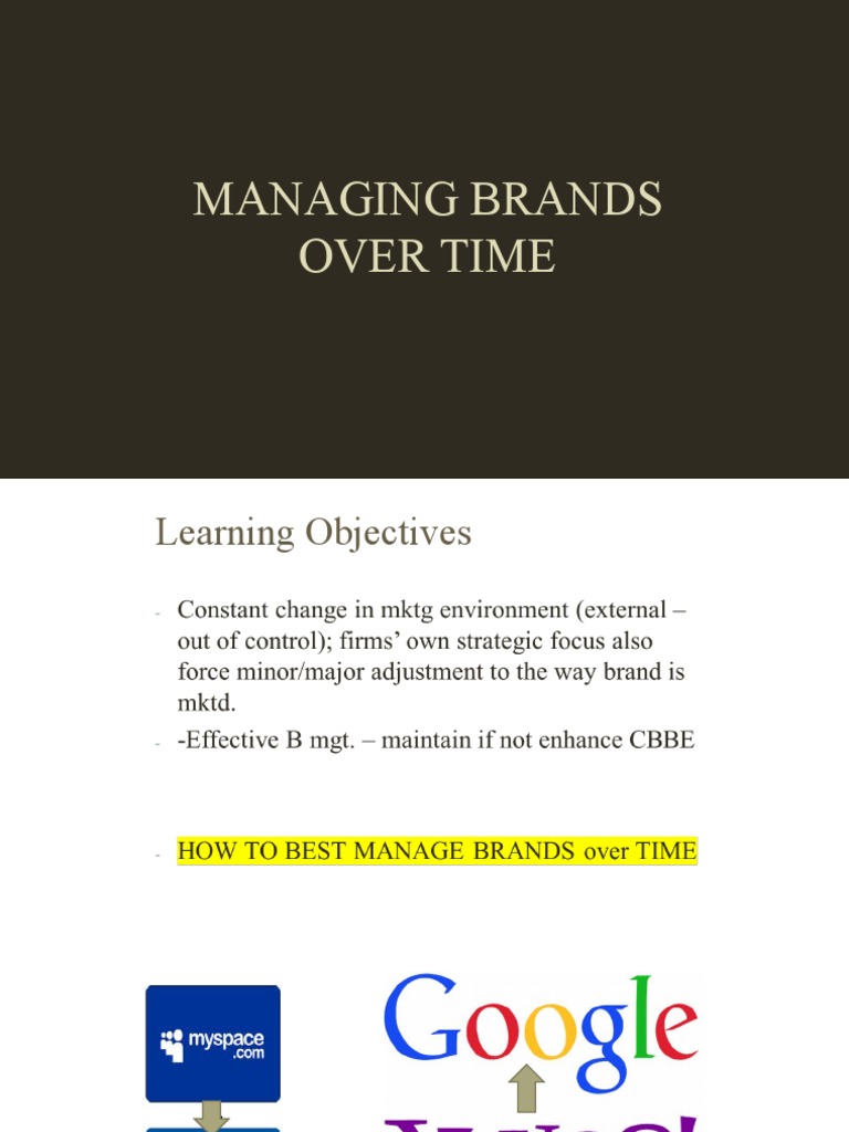 Lec 10 Managing Brands Over Time | PDF | Brand | Marketing