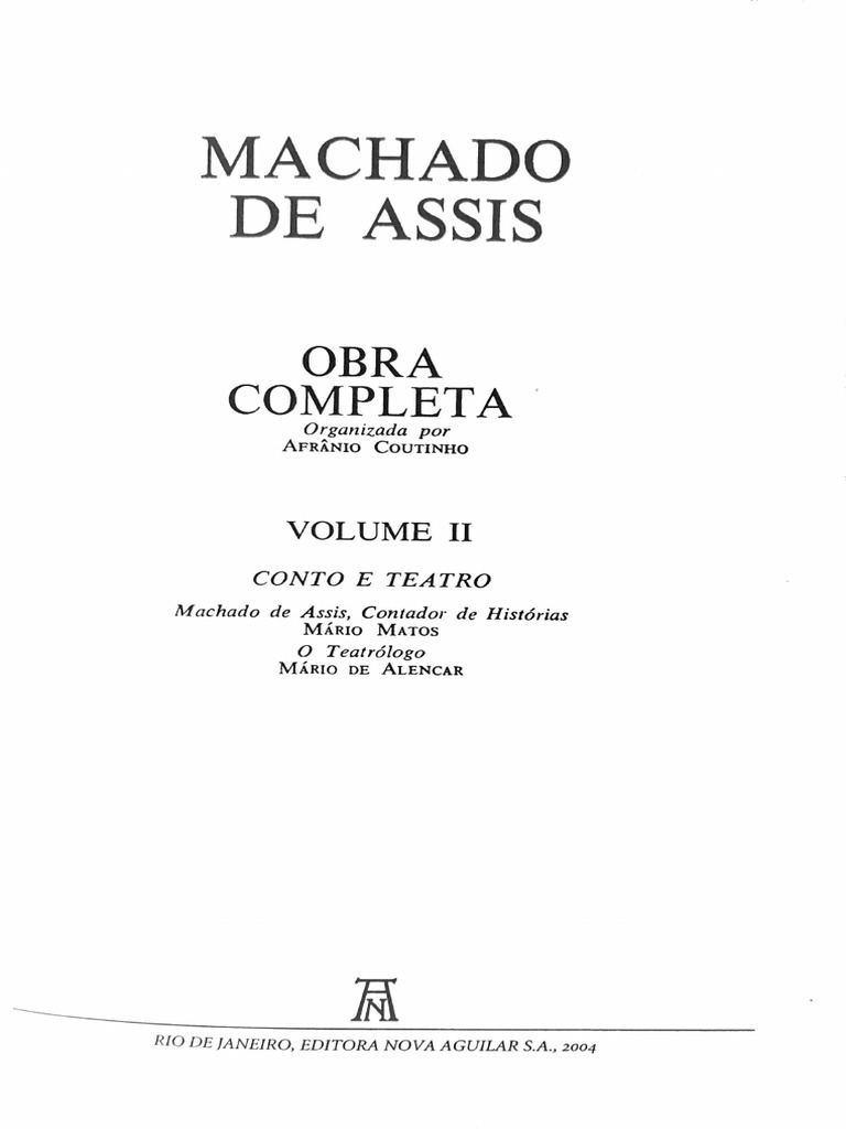 Mario Matos - Contos Machado de Assis | PDF