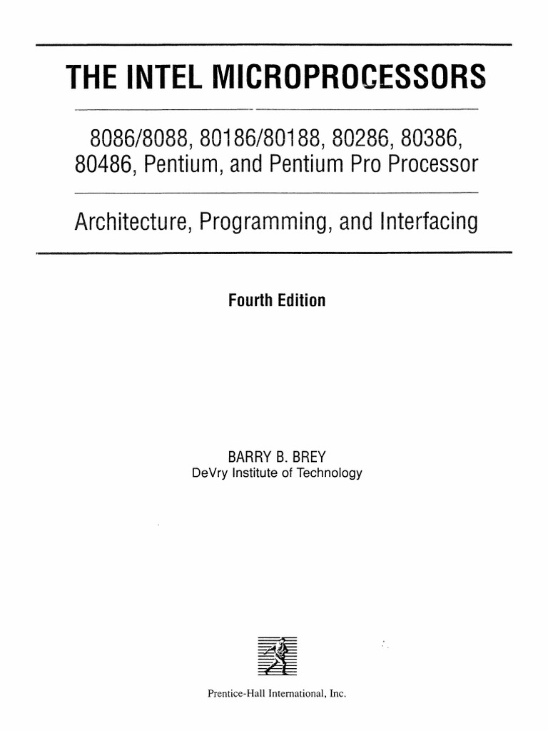 The Intel Microprocessor Barry B Brey | PDF