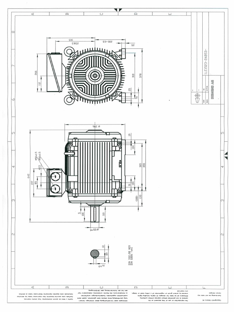 10) DWG - Siemens Motor | PDF