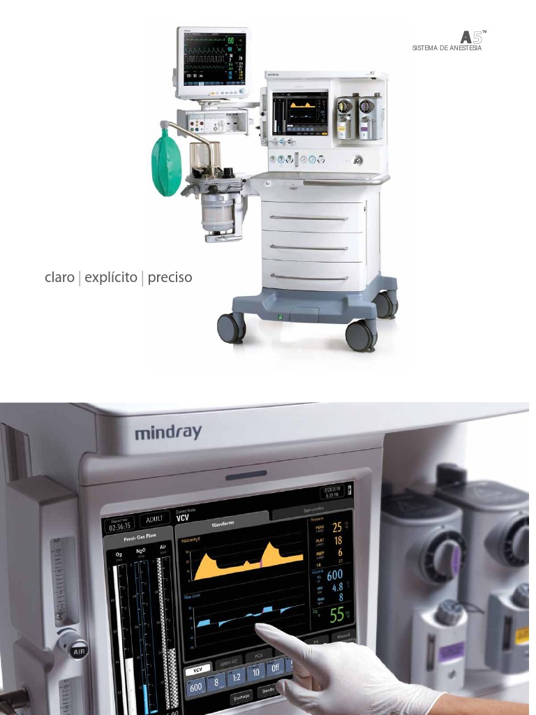 Maquina Anestesia A5 Mindray | PDF | Factores humanos y ergonomía ...