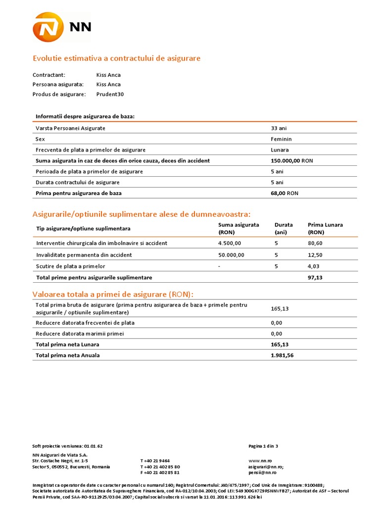 Prudent30 Anca Kiss 2703 2018 Scrisori Cotatie Si Evolutie | PDF