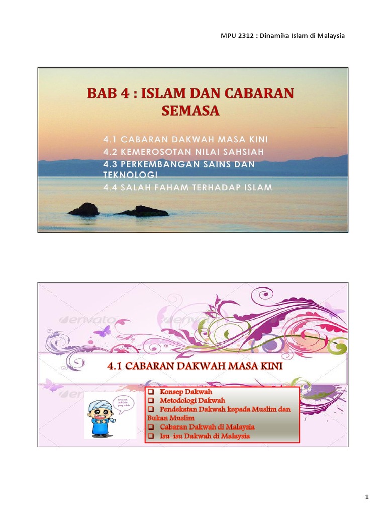 BAB 4 Islam Dan Cabaran Semasa | PDF