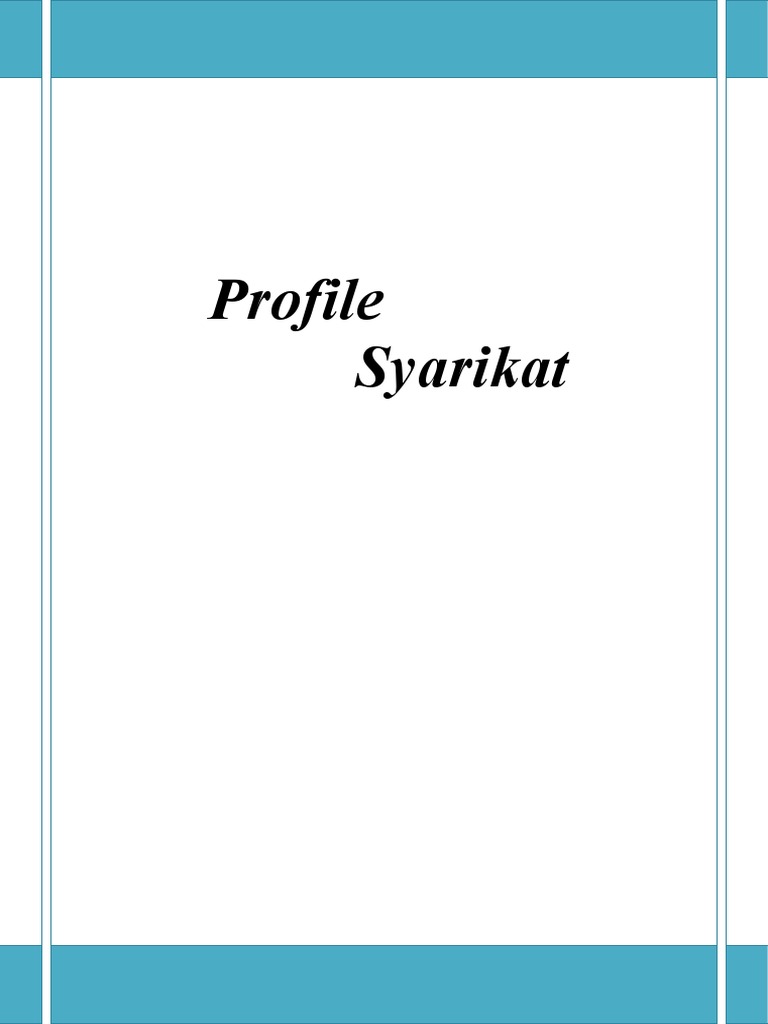 1) Profile Syarikat Santan Maju | PDF