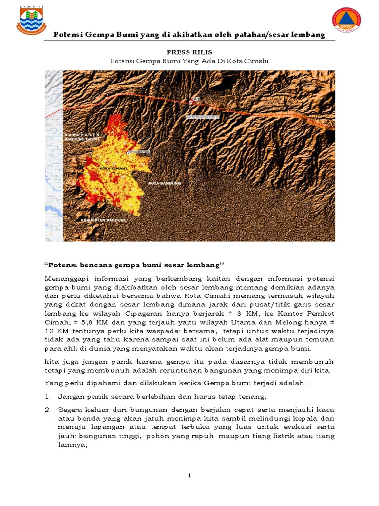 PRESS RILIS Sesar Lembang | PDF