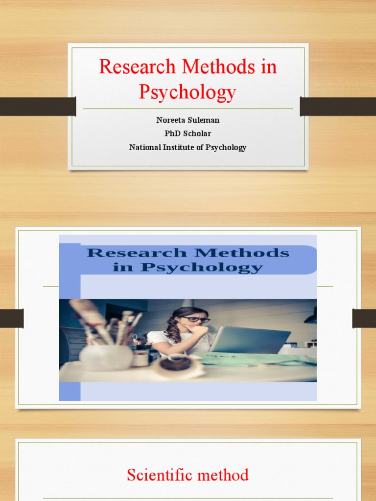 Overview of Psychology Research Methods | PDF | Psychology ...