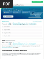 Question Bank 2 - Unit Wise MCQ SWM | PDF | Landfill | Hazardous Waste