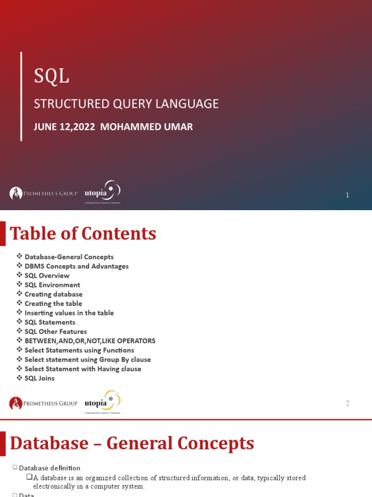 SQL Basics: Database and Queries Guide | PDF | Databases | Sql