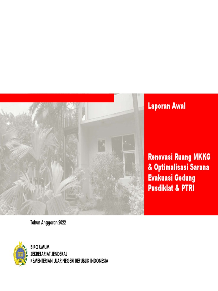 Laporan Awal - MKKG & Tangga Darurat | PDF