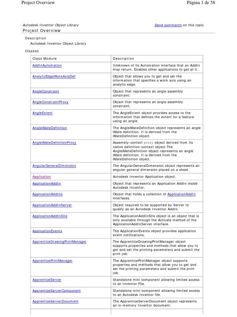 INVENTOR Object Library | Download Free PDF | Object (Computer Science ...