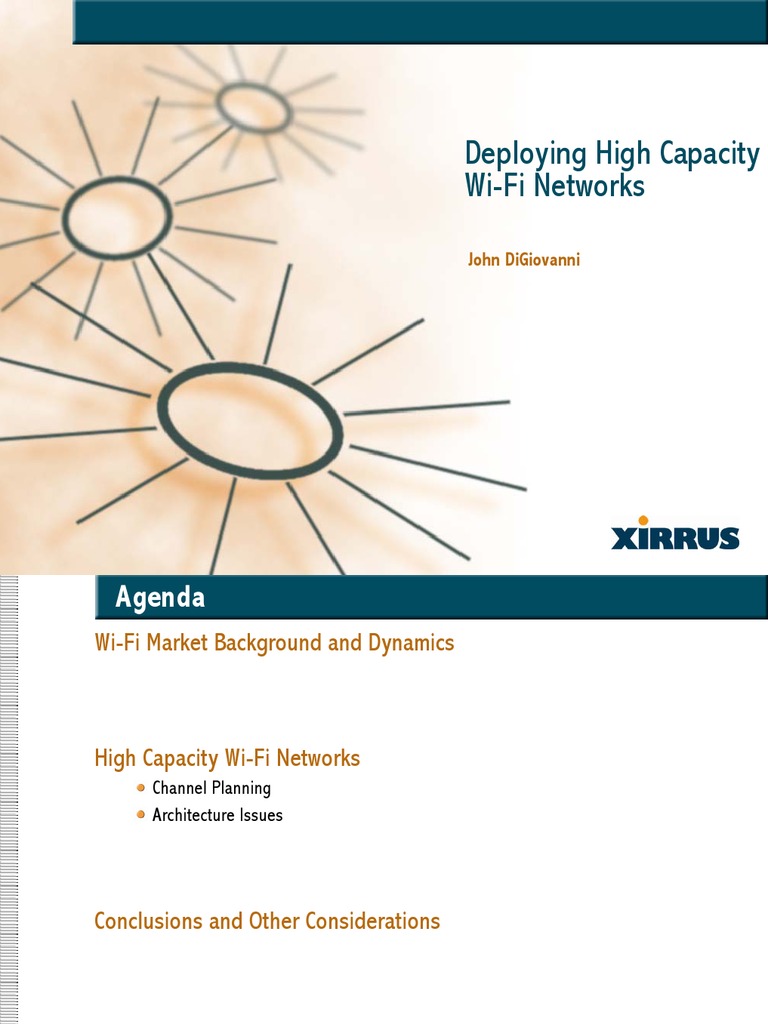 Deploying High Capacity Wi-Fi Networks: John Digiovanni | PDF | Ieee ...