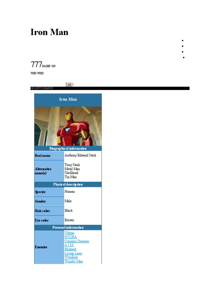 Iron Man: View Source | PDF | Marvel Comics Characters | Marvel Comics