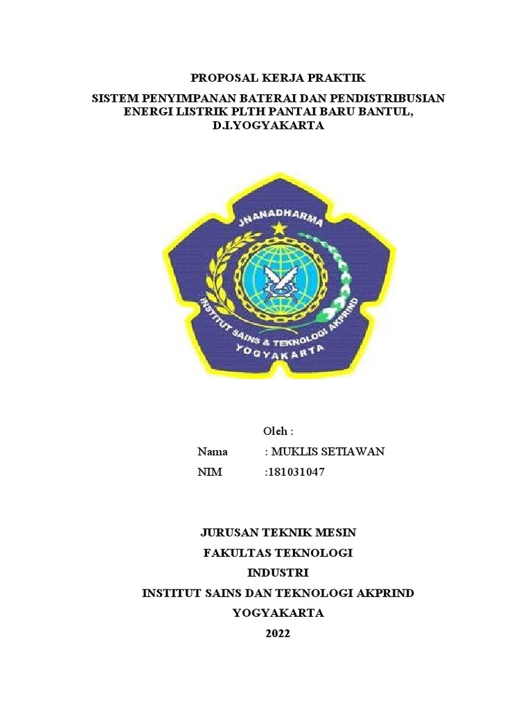 Proposal Kerja Praktek PLTH MUKLIS (181031047) | PDF | Teknologi & Rekayasa