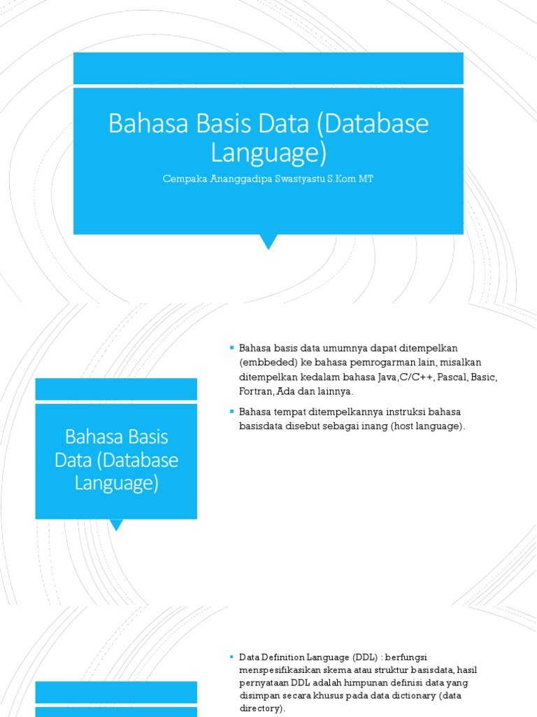 05 Database Language | PDF