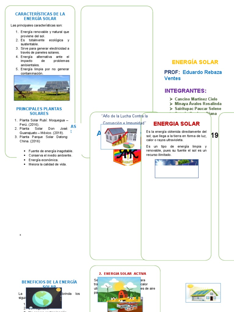 Características y Beneficios de la Energía Solar | PDF | Energía solar ...