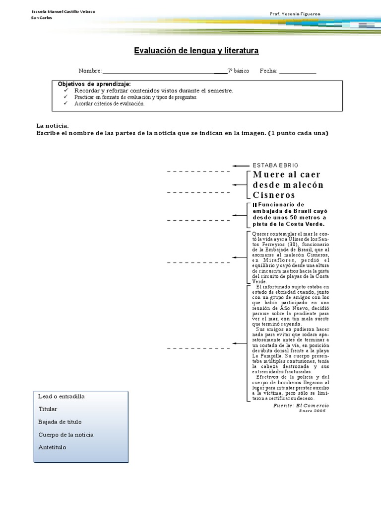 Evaluacion Septimo | PDF Evaluacion Septimo | PDF