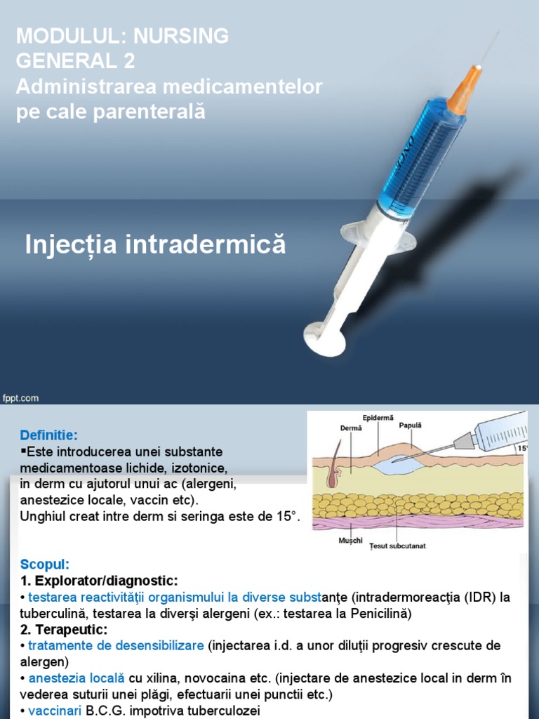 Injectia Intradermica | PDF