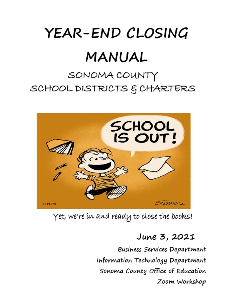 Year End Close 2020-21 Manual | PDF | Debits And Credits | Expense