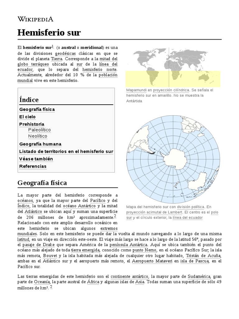 Hemisferio Sur | PDF
