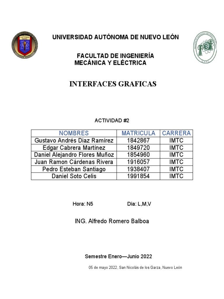 Actividad #2-Interfases Graficas | PDF | Interfaces gráficas de usuario ...