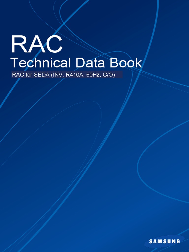 Technical Data Book: RAC For SEDA (INV, R410A, 60Hz, C/O) | PDF | Air ...