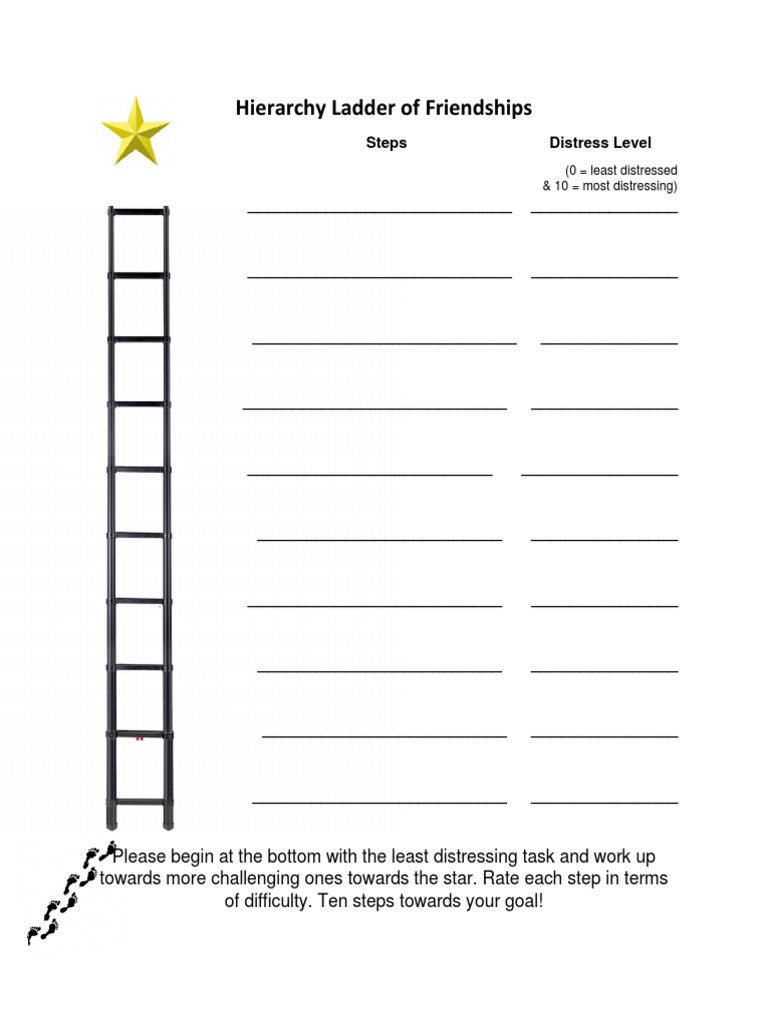 Hierarchy Ladder of Friendships: Steps Distress Level | PDF