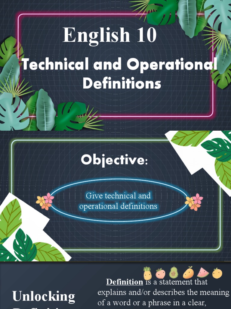 English 10-WEEK 3 | PDF | Definition | Word