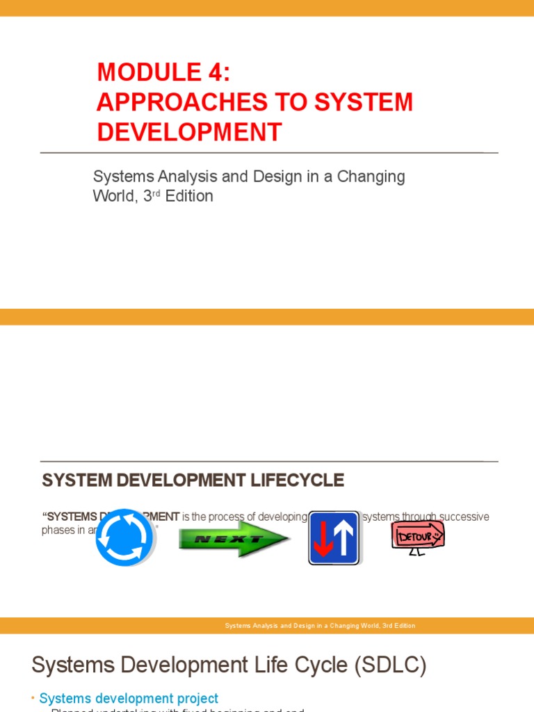 Approaches To System Development: Systems Analysis and Design in A ...