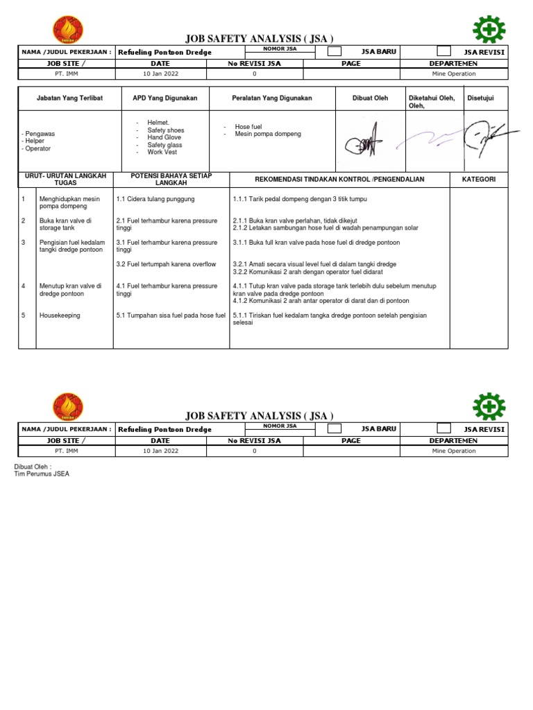 Jsa Refueling Pontoon Dredge | PDF