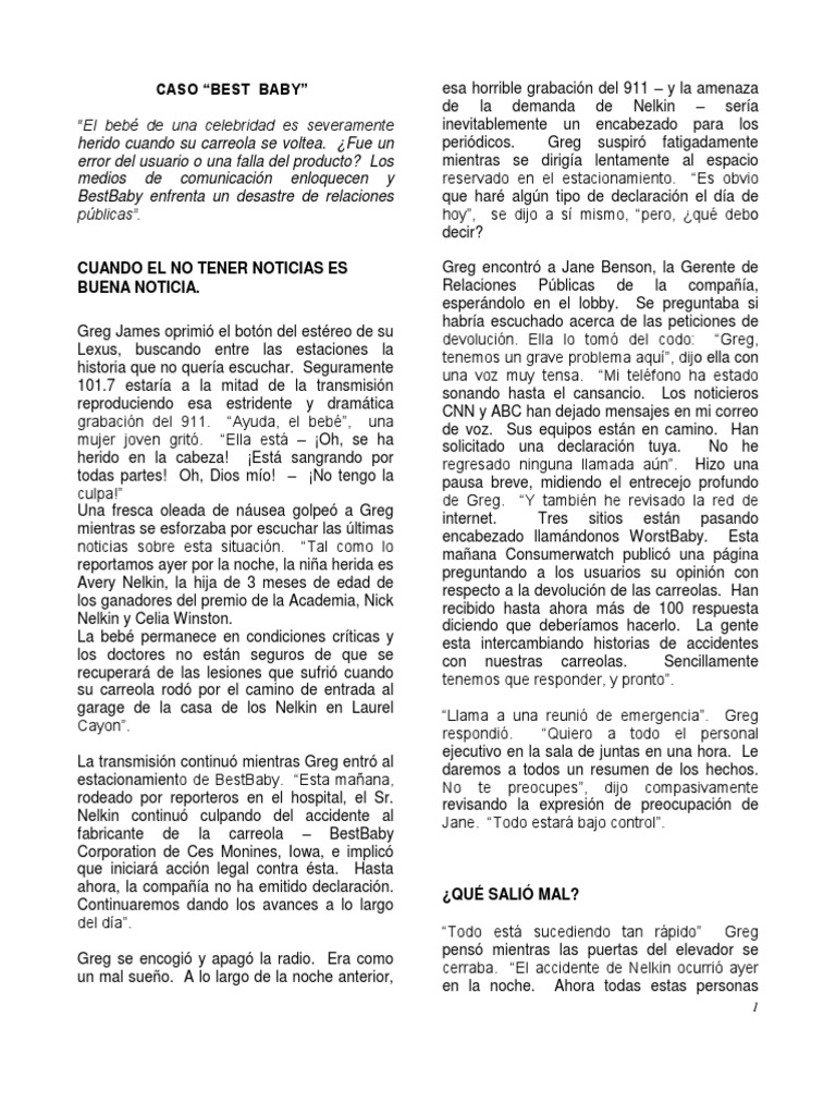 Caso Best Baby | PDF