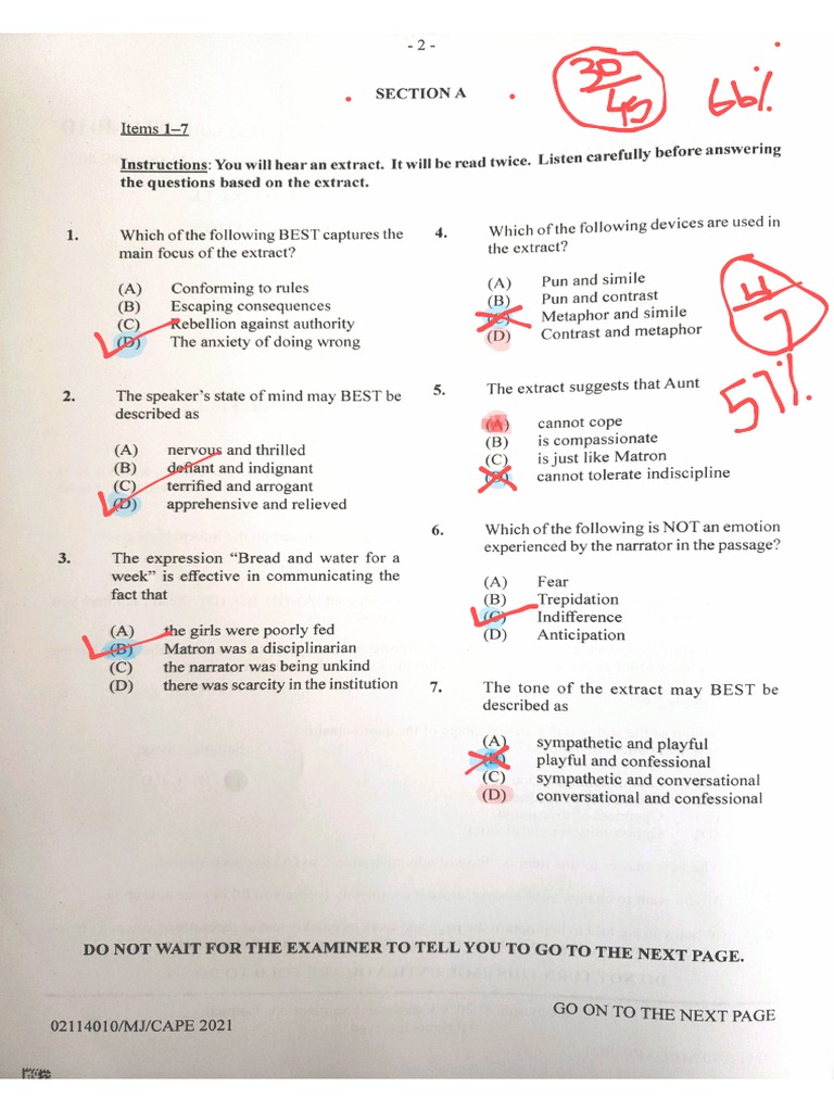 Communication Studies Paper1 (2021) | PDF